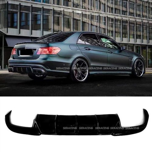 Glossy black Rear Bumper Diffuser Lip Fits Mercedes Benz W212 E350 E63 ...