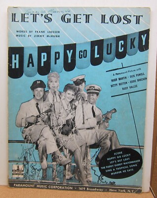Let's Get Lost - Frank Loesser & Jimmy McHugh - Sheet Music 1943 | eBay