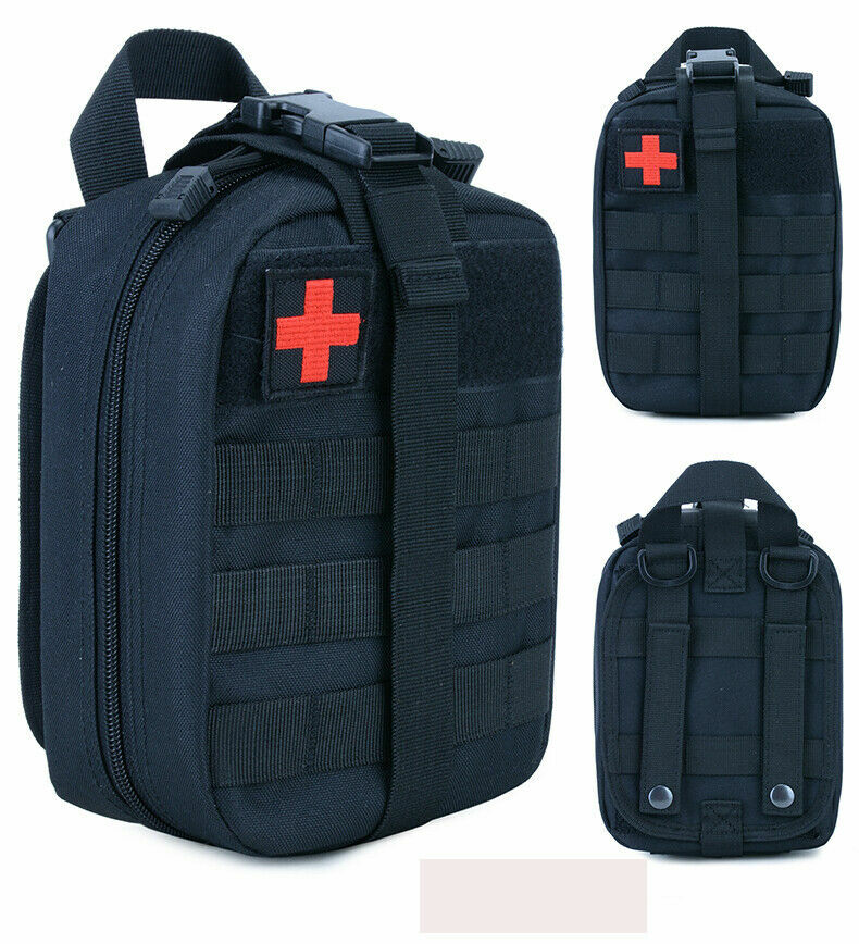 Ifak Trauma Kit 2-Pack Tactical MOLLE First Aid/IFAK Pouches - Rip-Away ...
