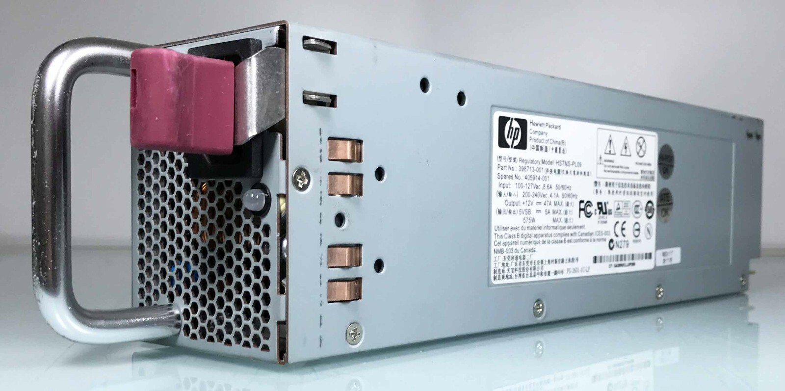 HP Hot Swap Server PSU - PN: 398713-001/ 405914-001 / HSTNS-PL09 - 575 ...