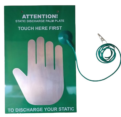 Human Body Static Electricity Grounder Palm plate With 1.5 Meter Ground ...