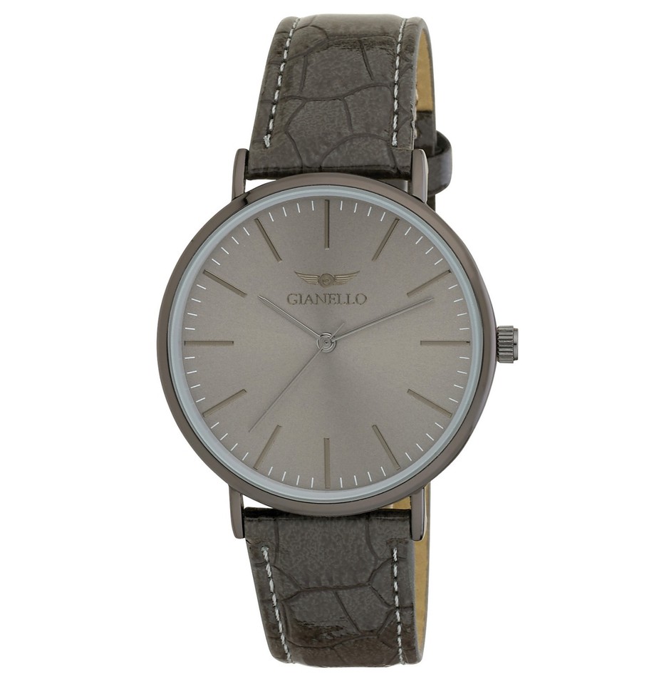 Gianello Men's Sleek Vegan Leather Two-Toned Watch Comes in a Gift Box ...