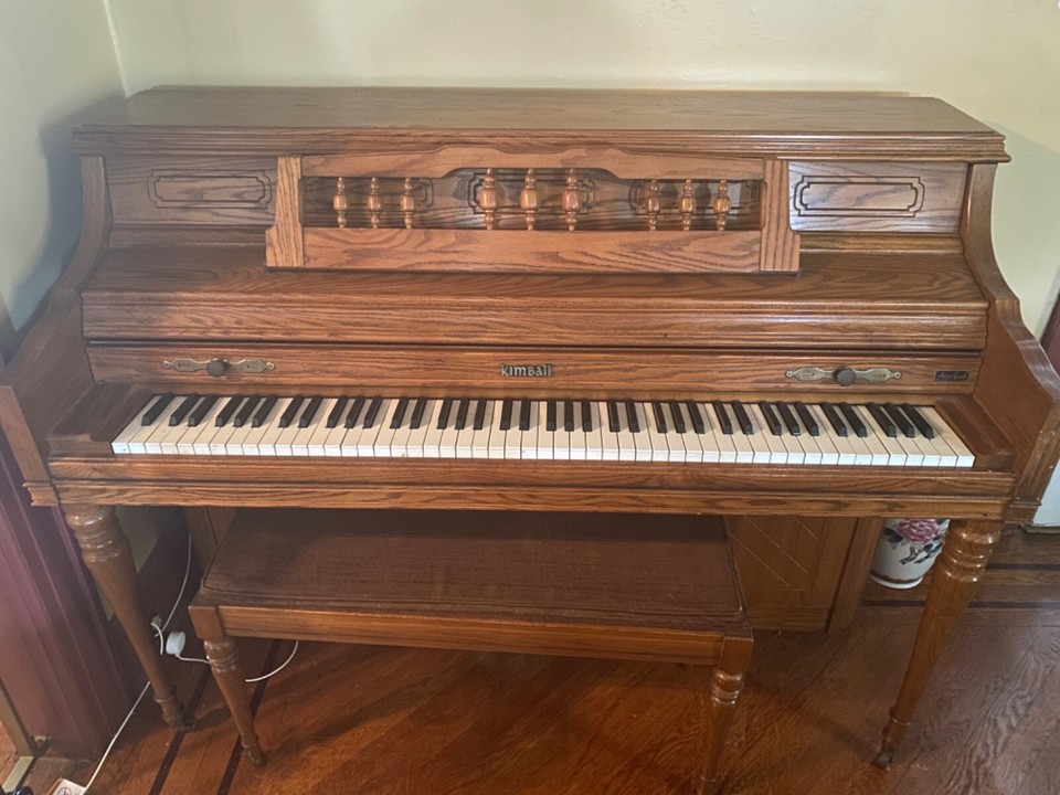 upright piano used Kimball Artist Console | eBay