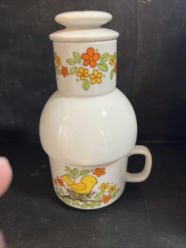 Coffee/Tea Hottle With Bird On A Nest | eBay