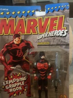 Marvel Super Heroes Daredevil 1994 Toy Biz Exploding Grapple Hook Figure New U | eBay