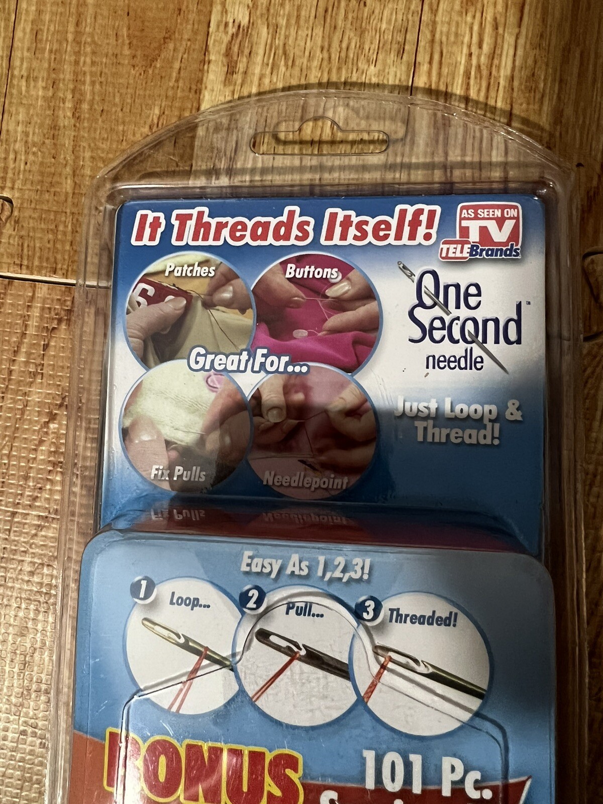 One Second Needle Threads Itself Seen TV 8 Needles Bonus 101 Sewing PC ...