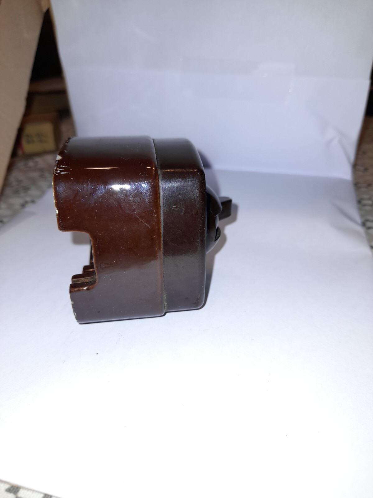 Vintage Britmac Bakelite/vitreous Light Switch With 2 Pin Mains Plug ...
