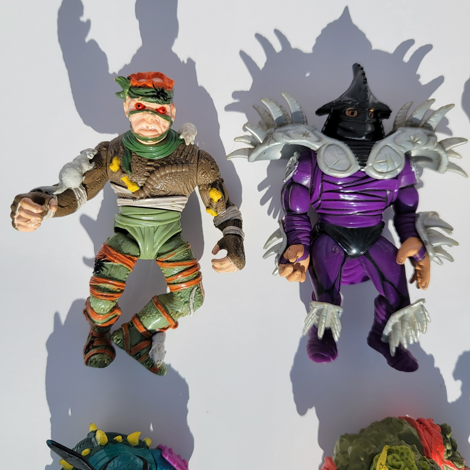 LOT of 7 Vintage TMNT Ninja Turtles Action Figure Toys Super Shredder ...