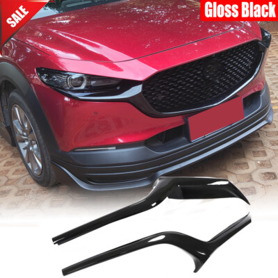 For Mazda CX30 2020-24 Gloss Black Front Bumper Grille Molding Trim ...