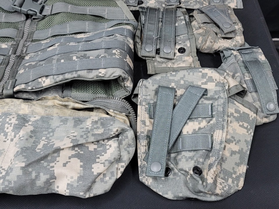 USGI MOLLE II Large Rucksack & 3 Day & Loaded FLC COMBO ACU Army ...