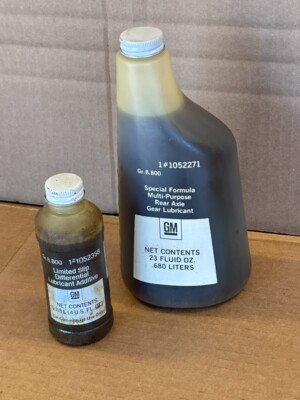 GM Rear Axle Lubricant & Limited Slip Oil Additive GM 1052271 1052358 ...
