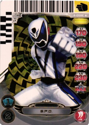 POWER RANGERS ACG KEEPERS OF PEACE ULTRA RARE 4-058E SPD OMEGA ULTRA ...