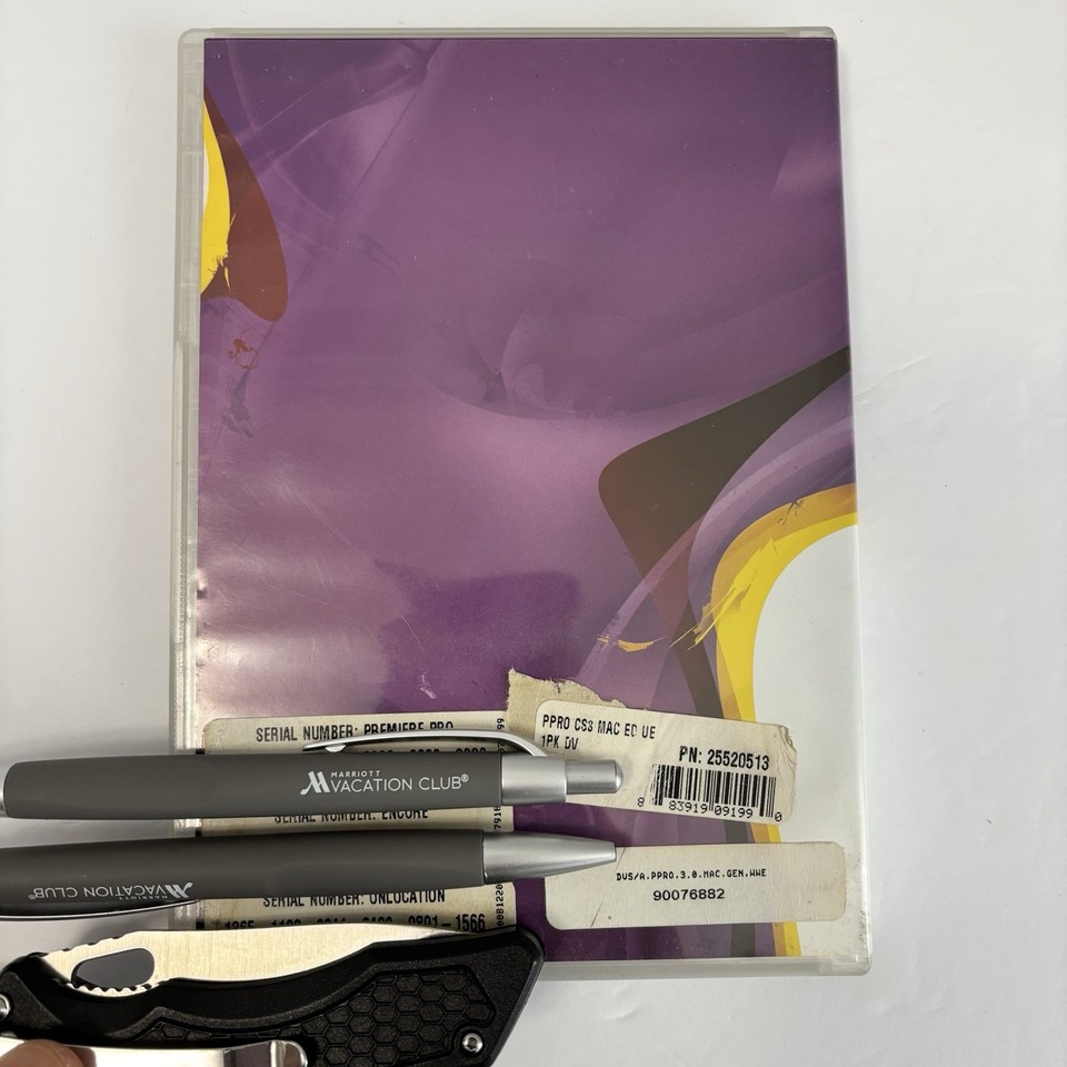 Adobe Premiere Pro CS3 Software for Macintosh Mac with Serial Numbers ...