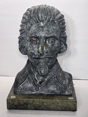 Gemmy STATUE BUST Halloween Animatronic 11” Head Motion Sensor Works ...