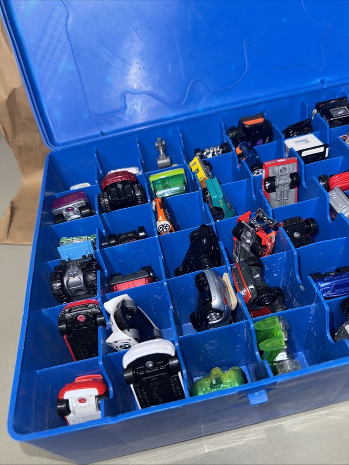 48 Hot Wheels Car Carrying Case Vehicles Matchbox DieCast Storage Box ...