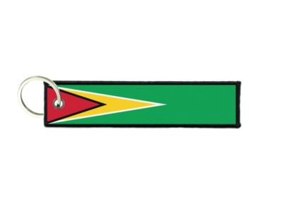 Keychain key ring tags fabric motorcycles car biker cute flag guyana | eBay