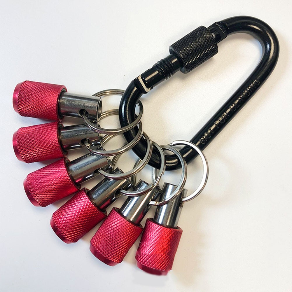 Aluminum Alloy Hex Shank Keychain Screw Adapter 6pcs Set Extension Bar ...