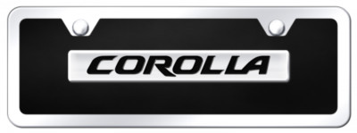 Toyota Corolla Chrome Mini Acrylic Kit License Plate Frame Official ...