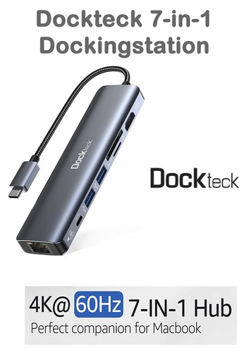 Dockteck - CableCreation 7-in-1 Dock DD0003 USB C HUB Adapter ...
