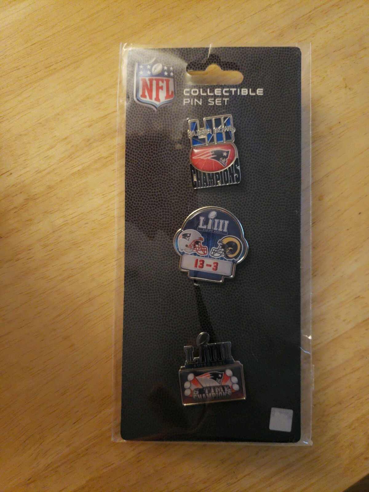 New England Patriots Superbowl 53 Collectible Pin Set. Set Of 3 Pins ...