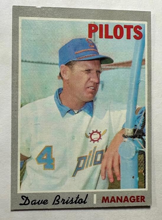 1970 Topps # 555 Dave Bristol - Manager Seattle Pilots NM | eBay
