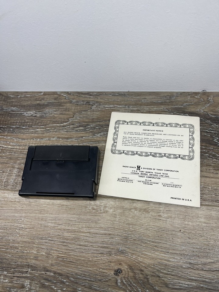 Vintage Radio Shack TRS-80 video Roman Checkers Color Computer CoCo ...