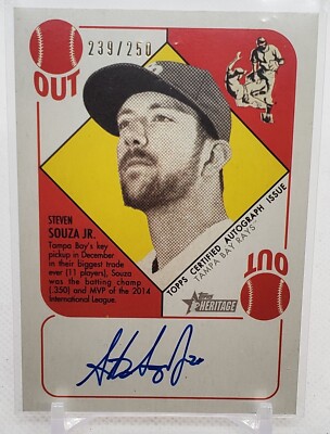 2015 Topps Heritage '51 #H51A-SS Steven Souza Jr. Autograph #239/250 ...