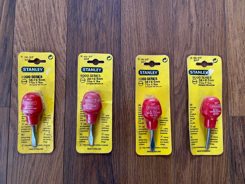 Vintage Stanley Stubby Screwdriver New Old Stock Original Packaging ...