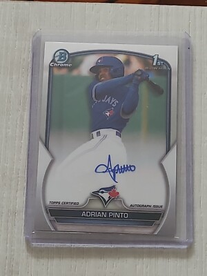 2023 Bowman Chrome Baseball 1st Bowman Auto Adrian Pinto CPA-API | eBay