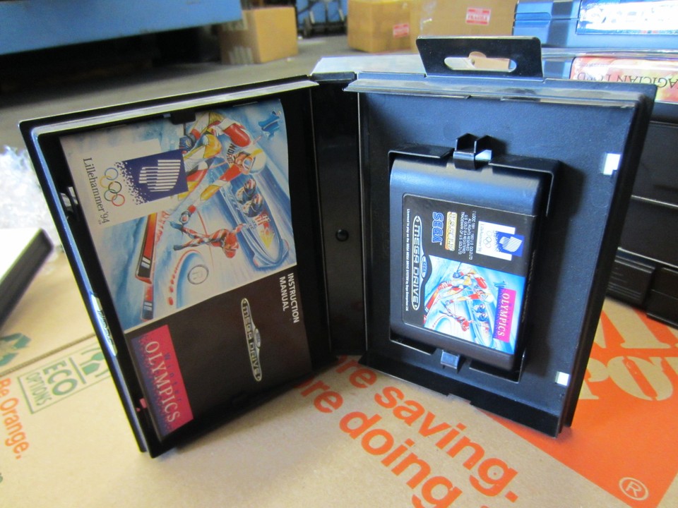 WINTER OLYMPICS VIDEO GAME CARTRIDGE SEGA MEGA DRIVE RARE VINTAGE ...