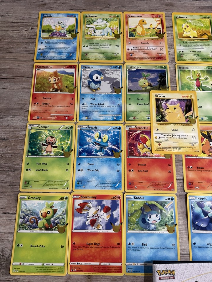 Pokemon First Partner Pack 25th Anniversary Jumbo Card Set COMPLETE ...