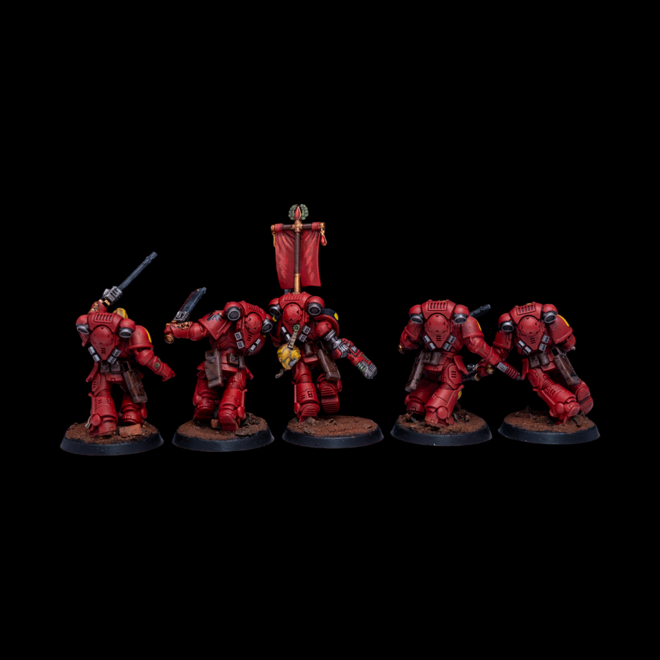 Well Painted Assault Intercessor Squad Blood Angels Space Marine ...