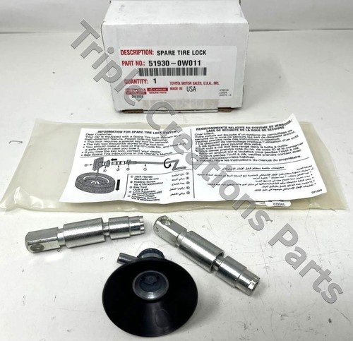 Toyota Genuine 51930-0W011 Lock Assy Spare Wheel Carrier 519300W011 OEM ...