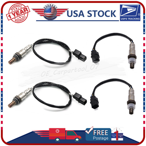 4Pcs For 2008-2012 Honda Accord Pilot 3.5L Upstream+Downstream Oxygen ...