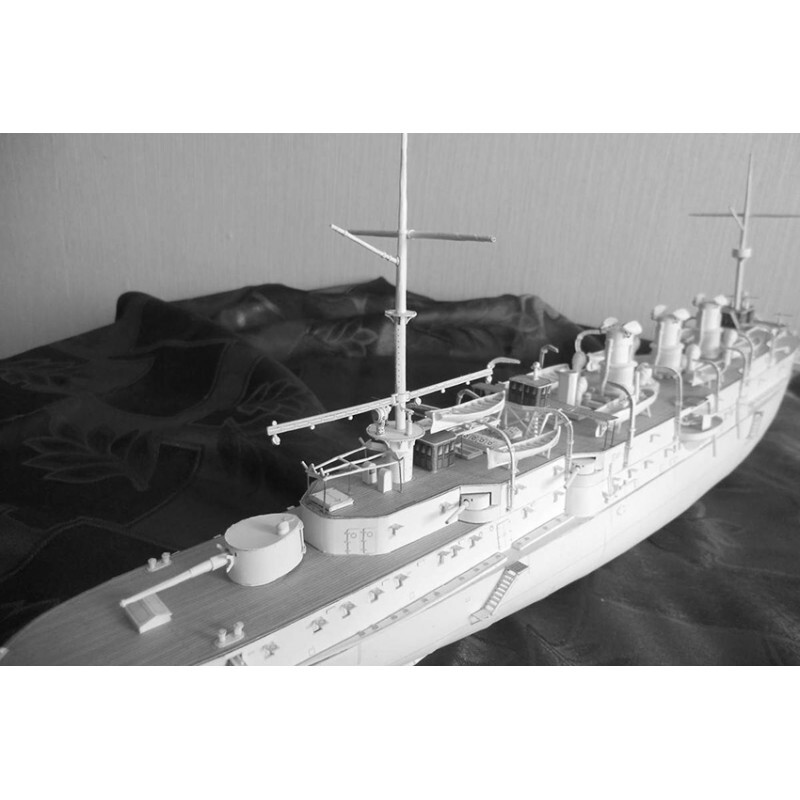 OREL 284 1/200 Armoured cruiser Pothuau France, 1897 Paper model kit | eBay
