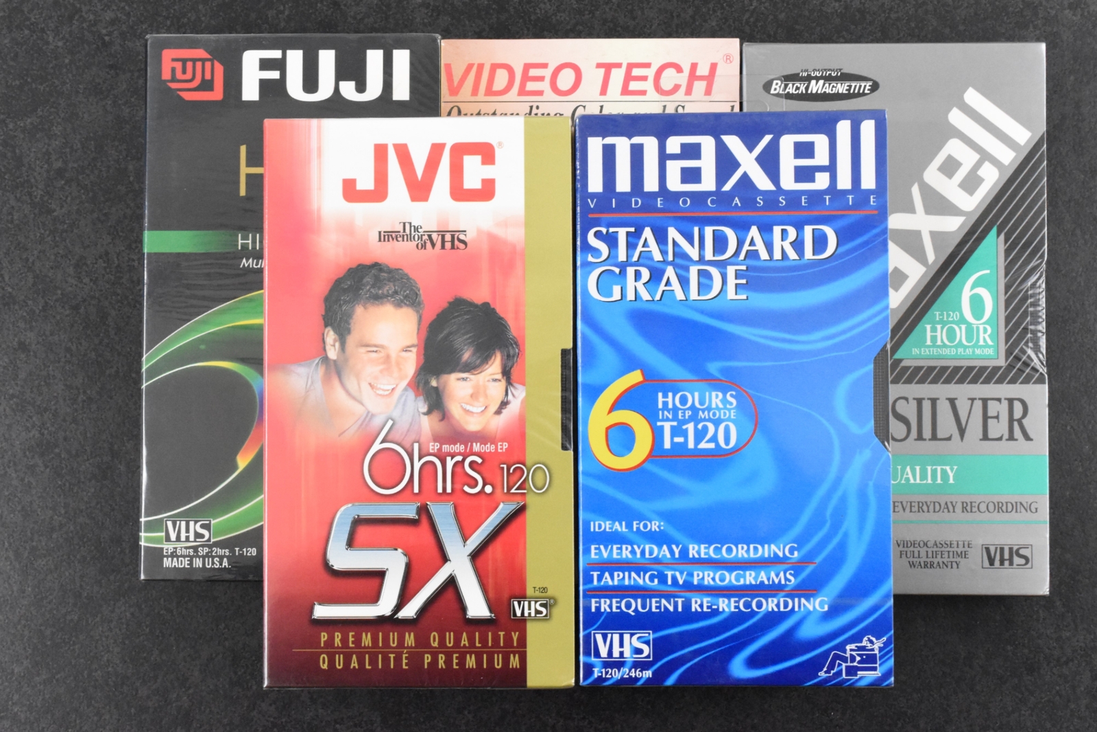 All New/Sealed Lot of Five VHS Tapes Video Tech Fuji Maxell and JVC | eBay