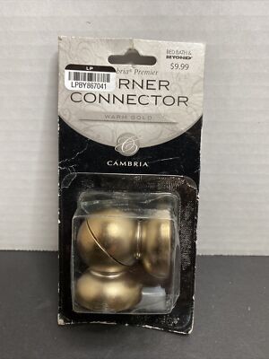 Cambria Premier Warm Gold 1 1/8" Corner Connector New | eBay