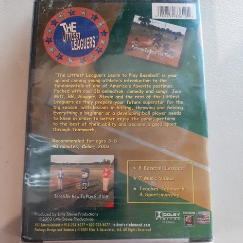 The Littlest Leaguers: Learn To Play Baseball (DVD, 2003) for sale ...