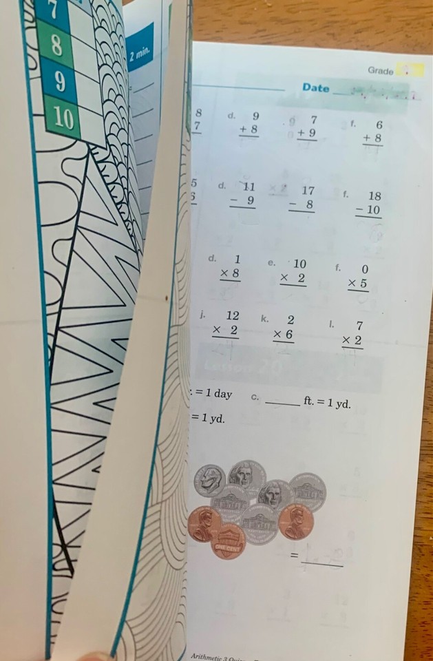ABeka 3rd Grade 3 Arithmetic/Math SET includes lesson plans and Teacher ...