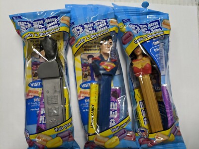 PEZ DC Comics: Batman V Superman: Dawn of Justice 3 Piece Pez Dispenser ...