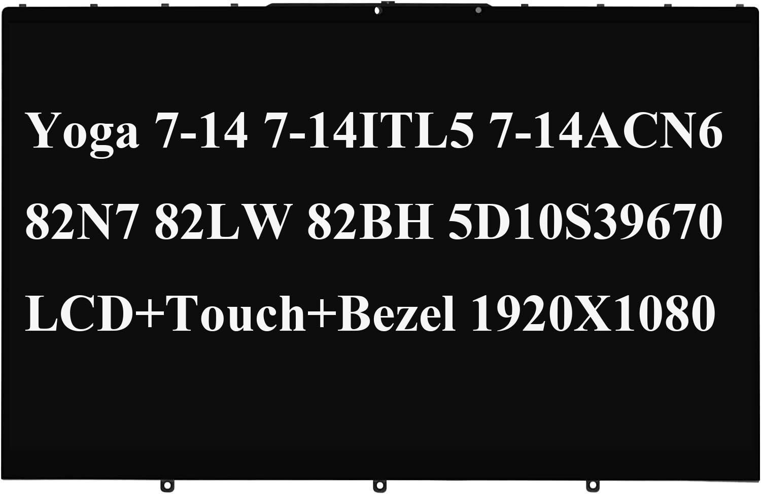 LCD Display Touchscreen Assembly+Bezel For yoga 7 14itl5 lcd screen ...