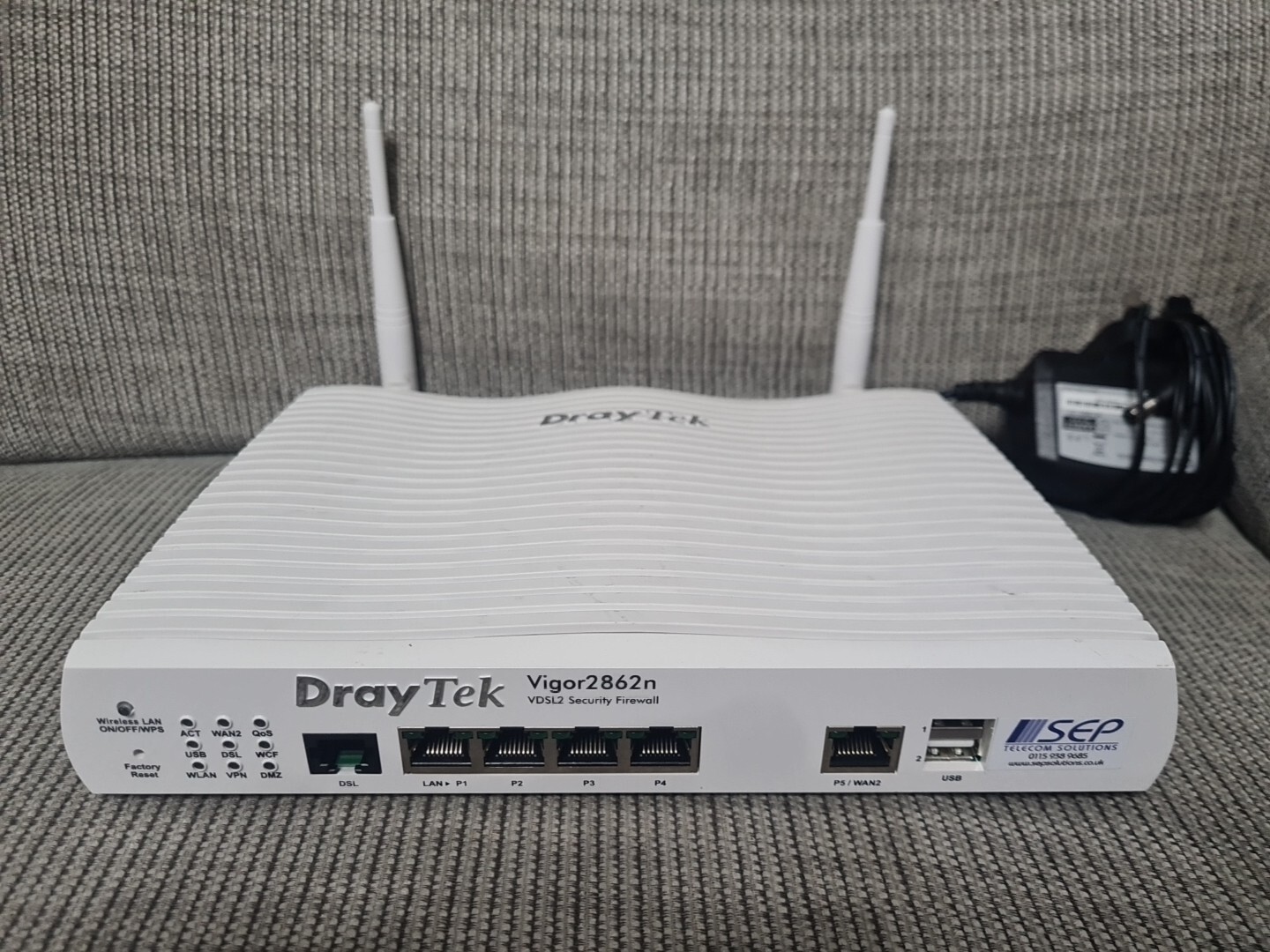 DrayTek Vigor 2862N VDSL2 Security Firewall Wireless N Router Working ...