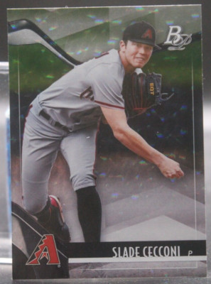 Slade Cecconi (Diamondbacks/RC) - 2021 Bowman Platinum Parallel #TOP12 ...