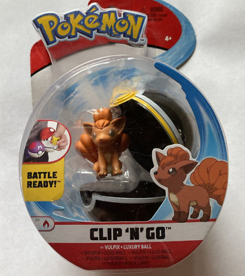 Pokemon Vulpix + Luxury Ball Clip N Go Action Figure Battle Ready | eBay