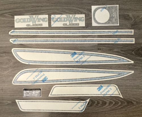 1976 GL1000 SULFUR YELLOW KIT DECALS GOLDWING GL 1000 | eBay