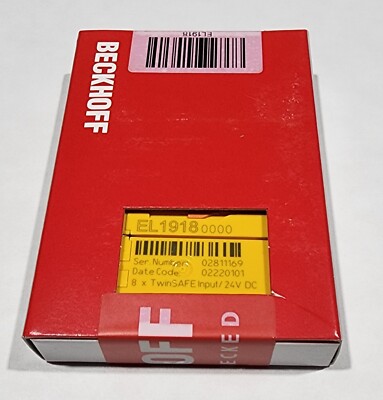 Beckhoff EL-1918 (Brand New), Safety PLC and 8 CH Input Module | eBay