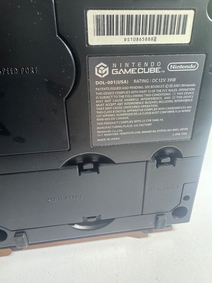 Nintendo GameCube Jet Black DOL-001 (USA) Console with Original Box ...