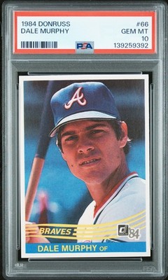 1984 DONRUSS #66 DALE MURPHY PSA 10 | eBay