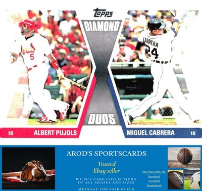 2011 Topps *Albert Pujols / Miguel Cabrera **Card #DD-PC** DIAMOND DUOS ...