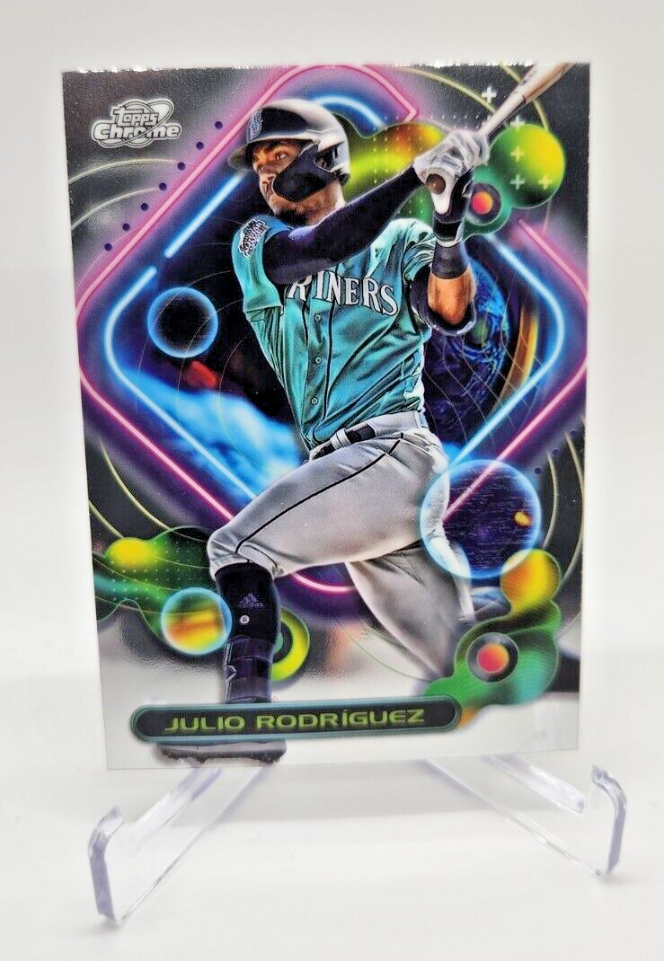 2023 Topps Chrome Cosmic JULIO RODRIGUEZ #44 Seattle Mariners Base 🌕🌗🌖 ...